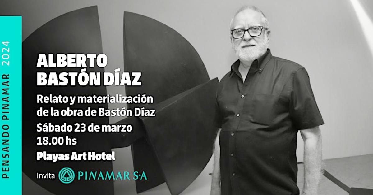 Charla del escultor Alberto Bastón Díaz en Pinamar